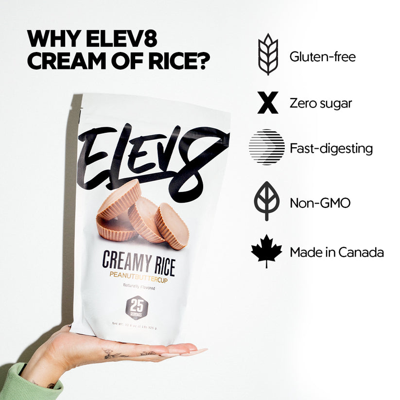 Peanut Butter Cup Cream of Rice | Elev8 Foods | Macro-Friendly